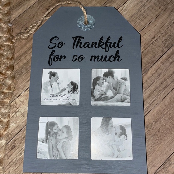 Accents | Nwt 3x3 Gray Blue Rustic Mini Photo Picture Frame | Poshmark